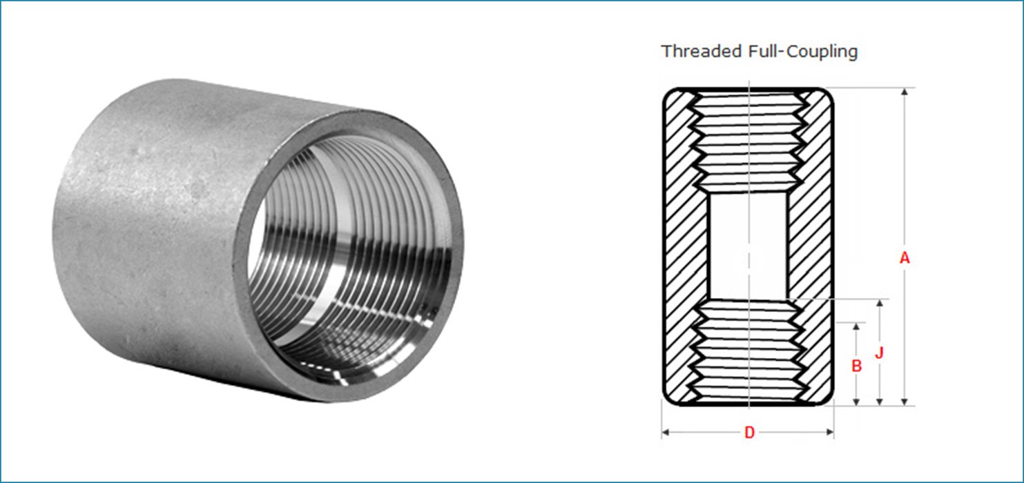 Threaded Full Coupling, SS Threaded Full Coupling, Forged Screwed Full Coupling